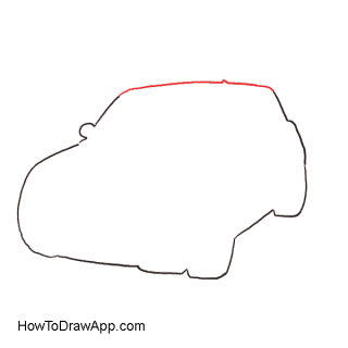 How to draw a mini cooper car step by step with pictures and text ...