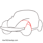 How to draw a Volkswagen Beetle aka Volkswagen Bug