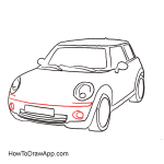How to draw a mini cooper car step by step with pictures and text ...