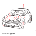 How to draw a mini cooper car step by step with pictures and text ...